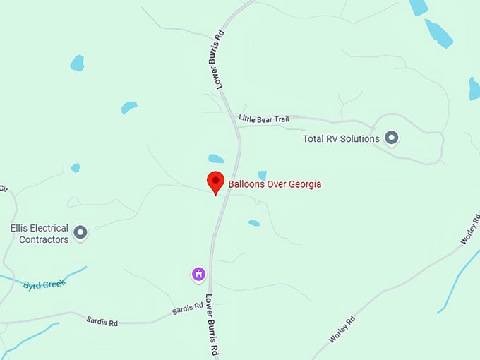 16. balloons over georgia map