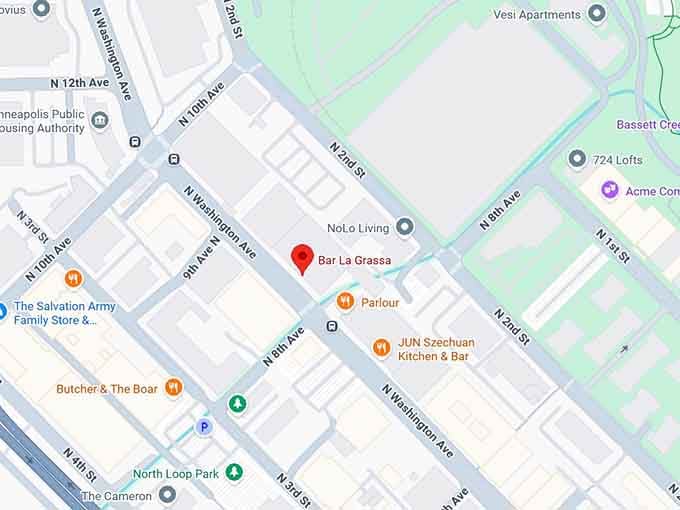 16. bar la grassa map