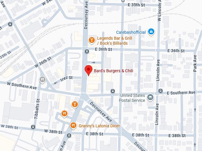 16. bard's burgers & chili map