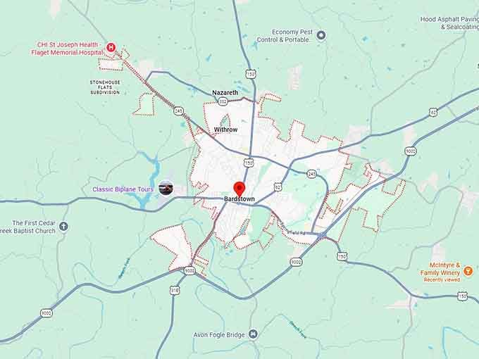 16. bardstown map