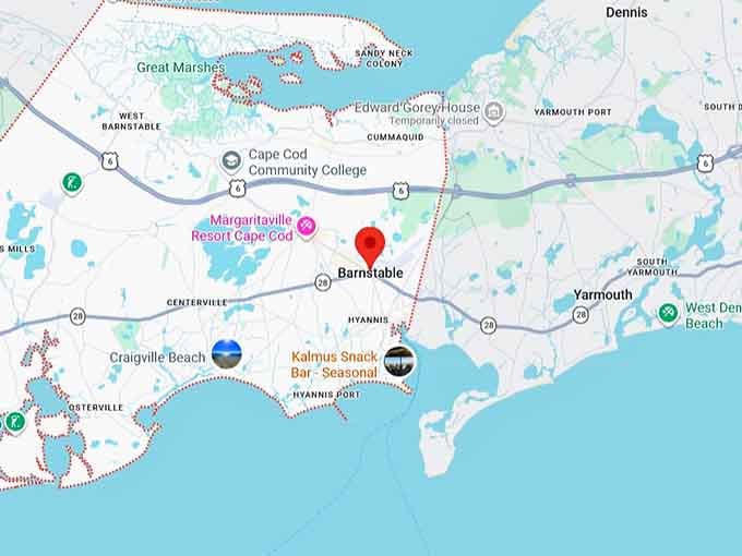 16. barnstable, ma map