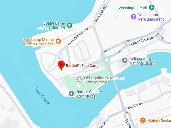 16. bartlett's fish camp map