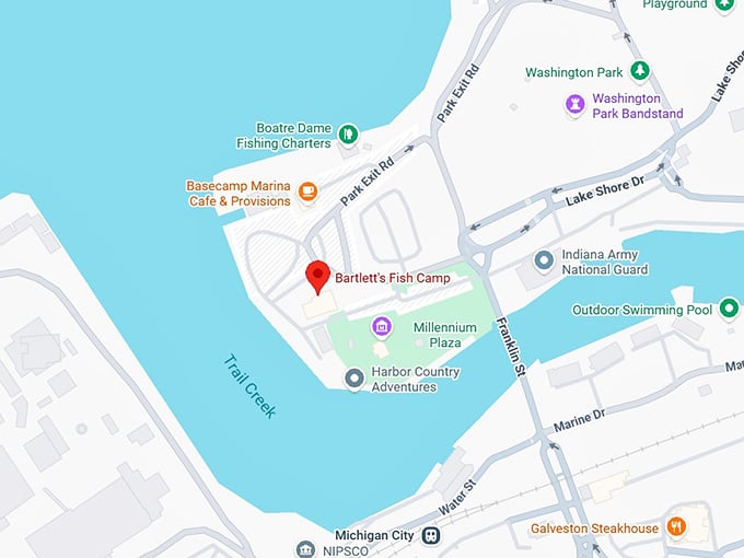 16. bartlett's fish camp map