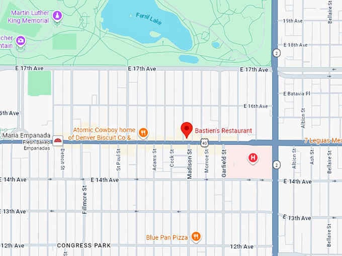 16. bastien's restaurant map
