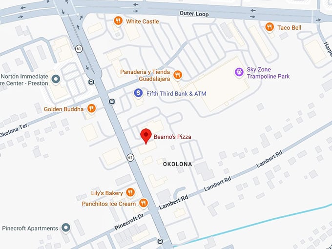 16. bearno's pizza map