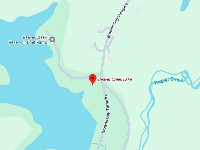 16. beaver creek lake map