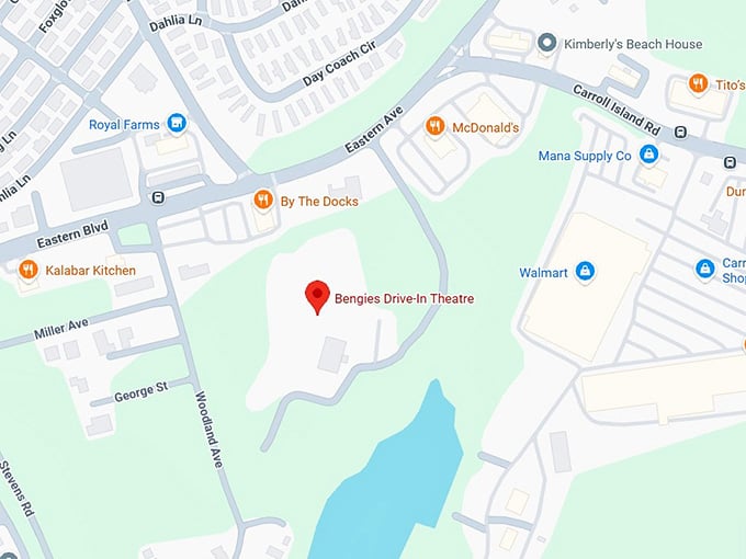 16. bengies drive in theatre map