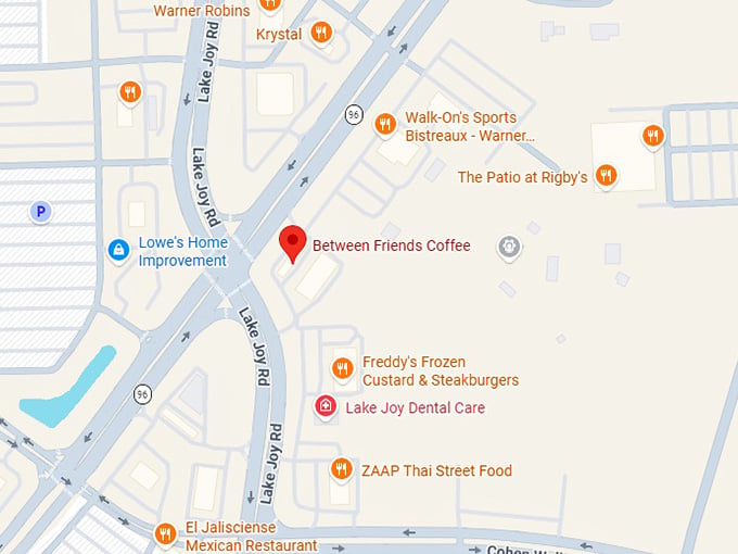 16. between friends coffee map