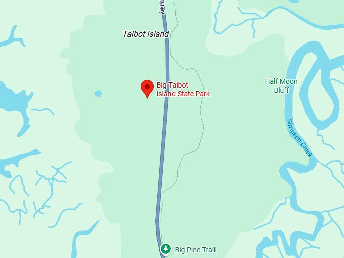 16. big talbot island state park map