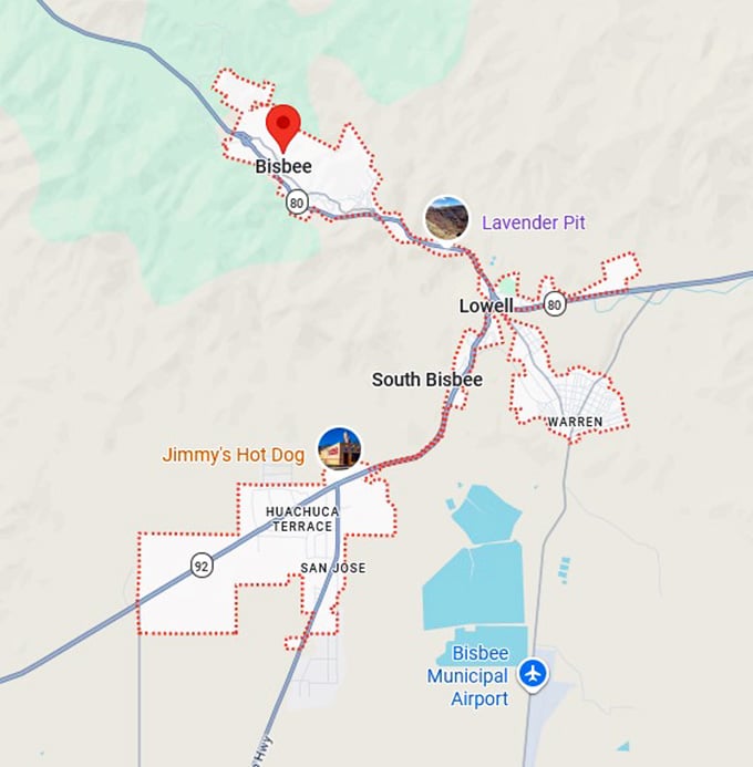 16. bisbee map