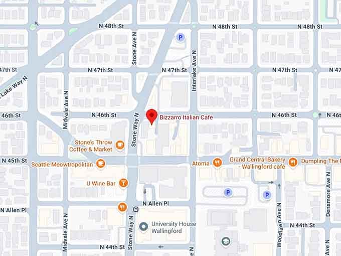 16. bizzarro italian cafe map