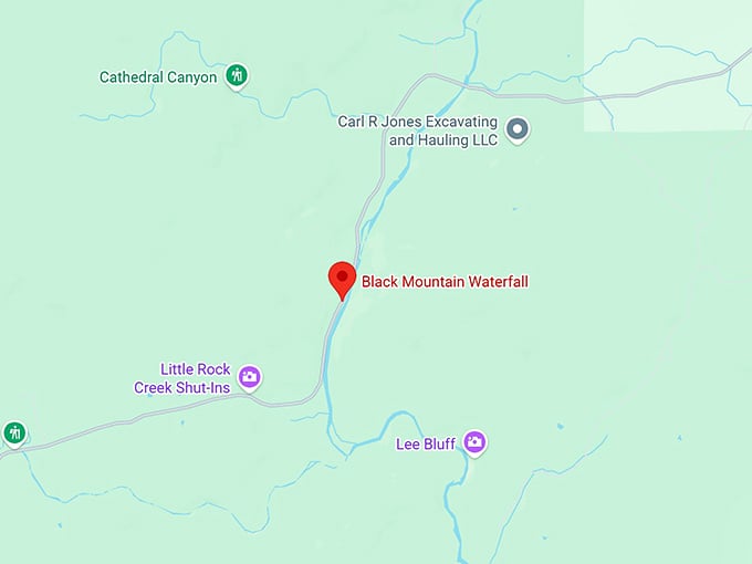 16. black mountain waterfall map