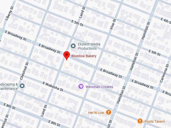 16. bloedow bakery map