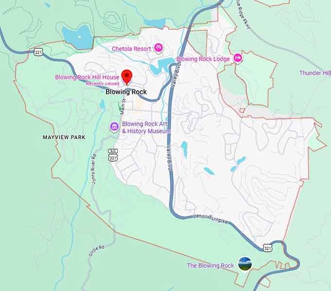 16. blowing rock map
