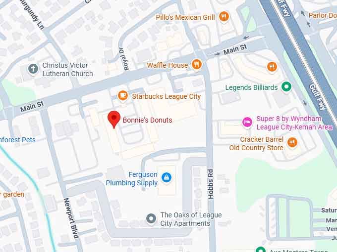 16. bonnie's donuts map