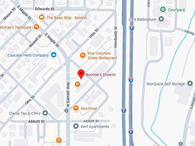 16. boomer's drive in map