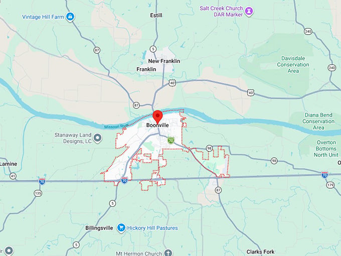 16. boonville map