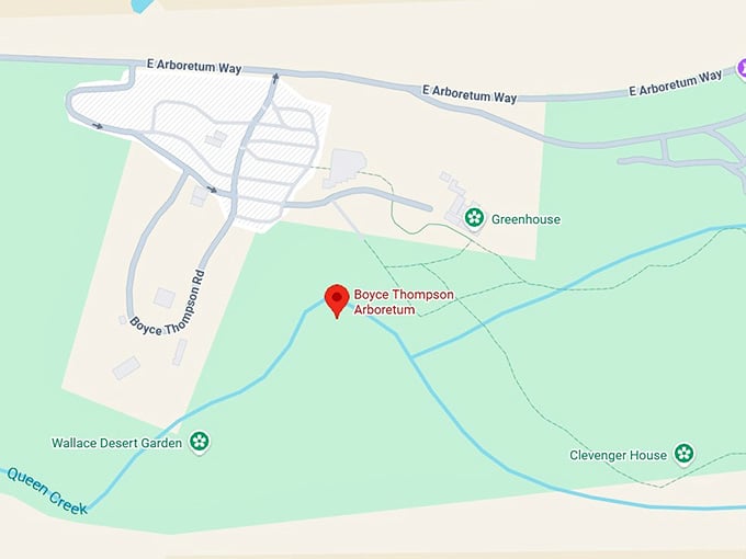16. boyce thompson arboretum map