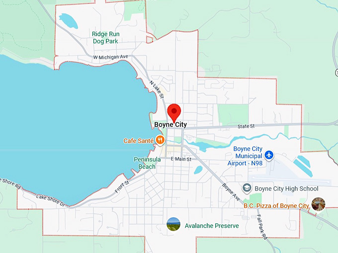 16. boyne city, mi map