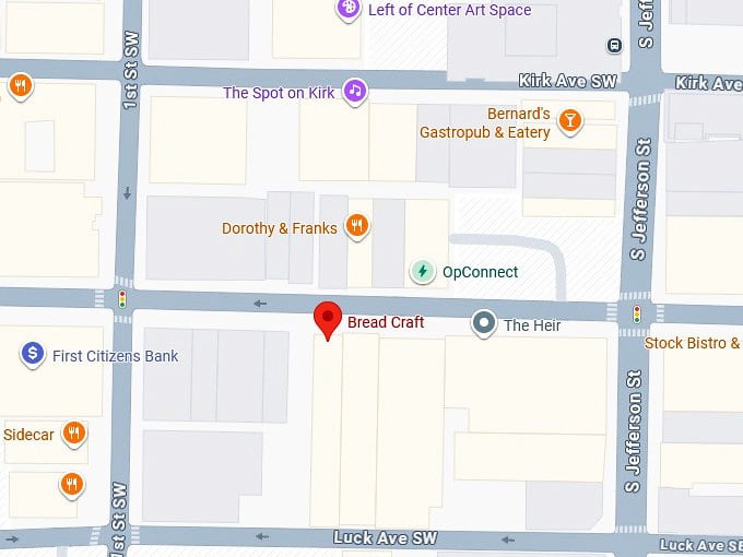 16. bread craft's map