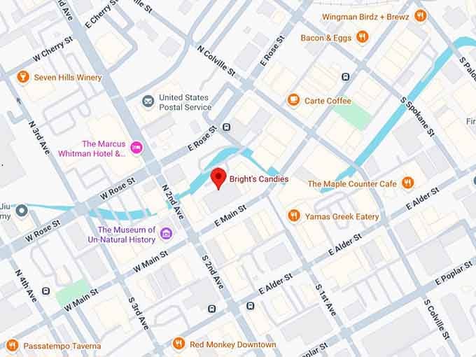 16. bright's candies map