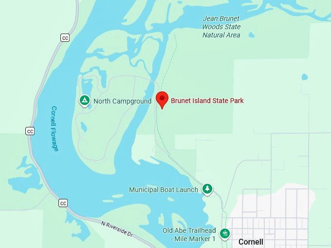 16. brunet island state park map