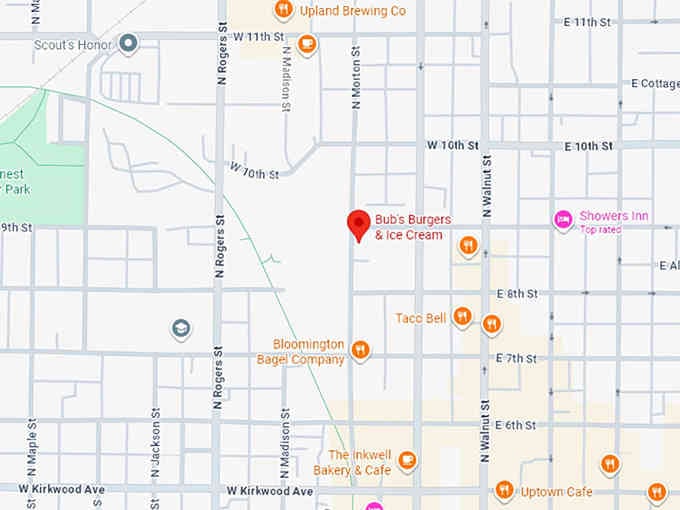 16. bub's burgers & ice cream map