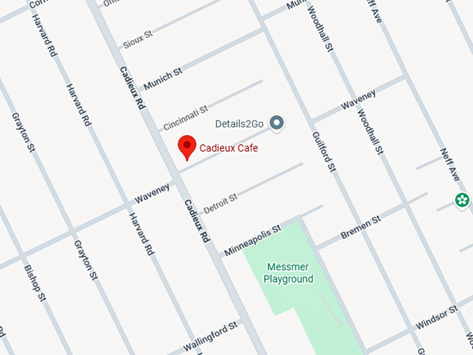 16. cadieux cafe map