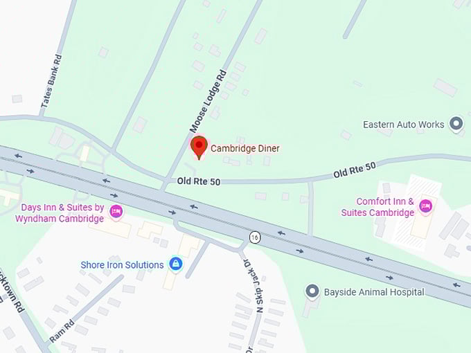 16. cambridge diner map