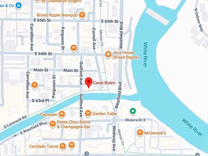 16. canal bistro map