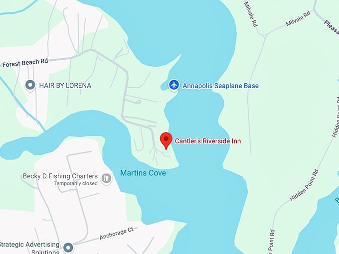 16. cantler's riverside inn map
