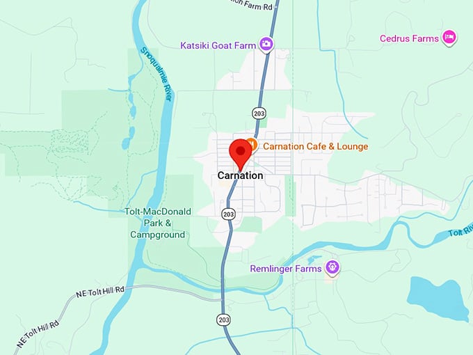 16. carnation wa map