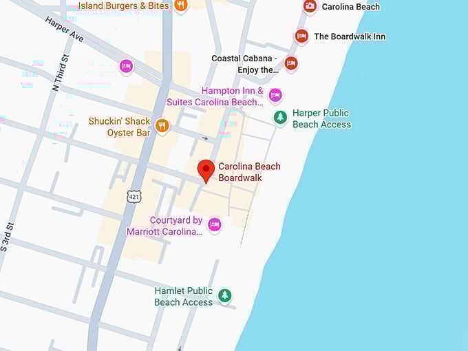 16. carolina beach boardwalk map