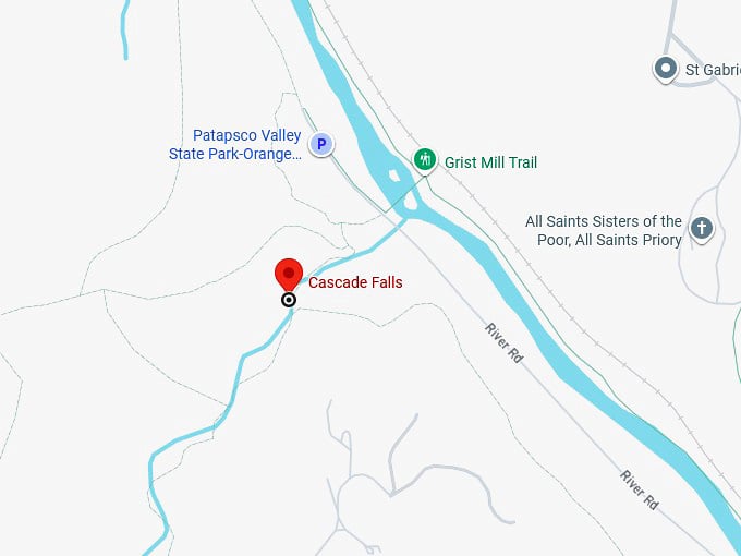 16. cascade falls map