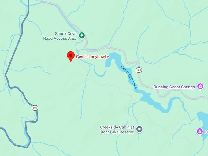 16. castle ladyhawke map