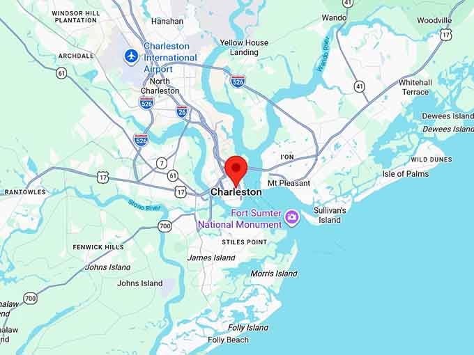 16. charleston sc map