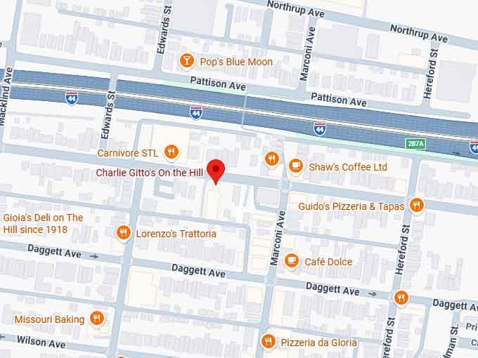 16. charlie gitto's on the hill map