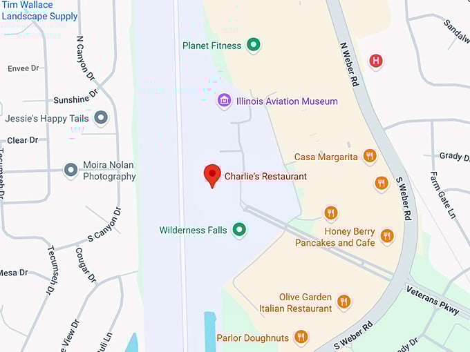 16. charlie's restaurant map