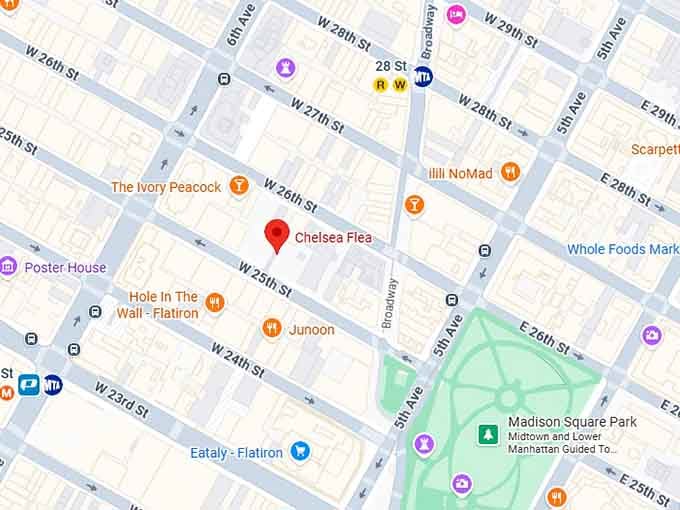 16. chelsea flea map