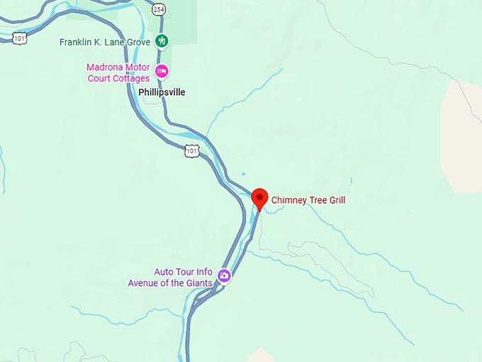 16. chimney tree grill map