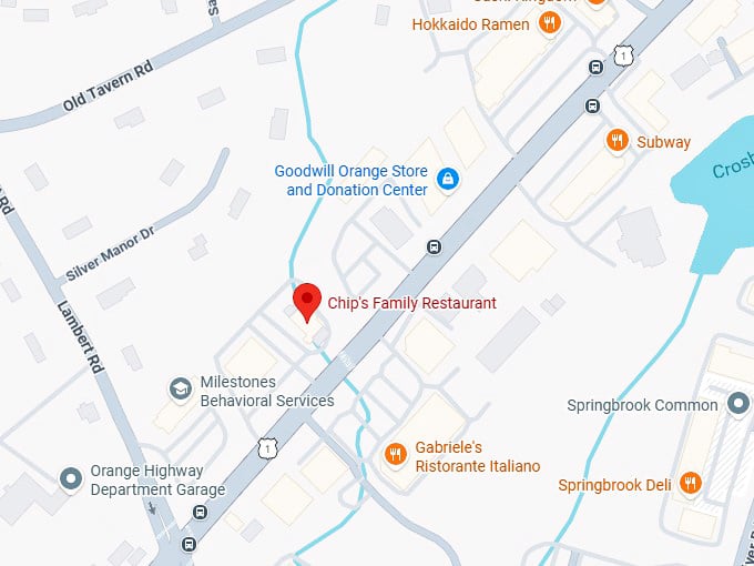 16. chip's family restaurant map