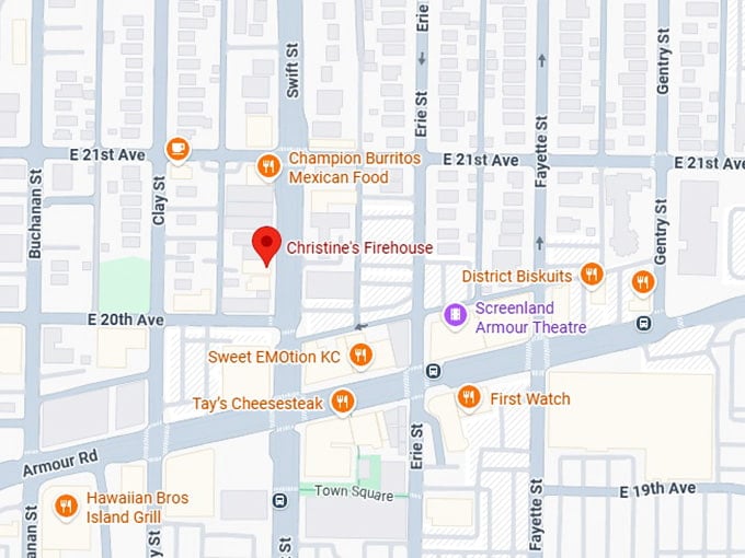 16. christine's firehouse map