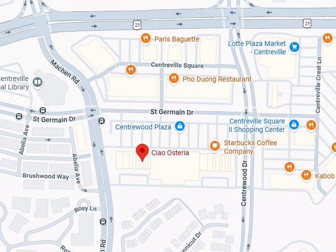 16. ciao osteria map