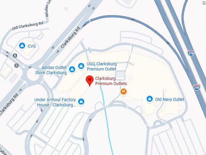 16. clarksburg premium outlets map