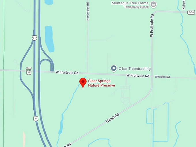 16. clear springs nature preserve map