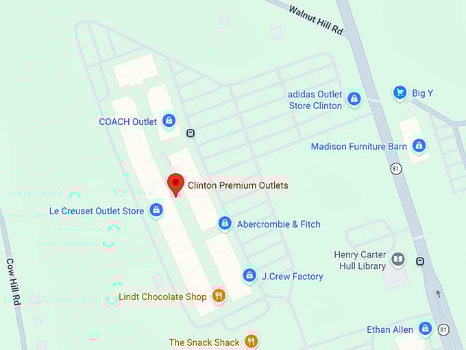 16. clinton premium outlets map