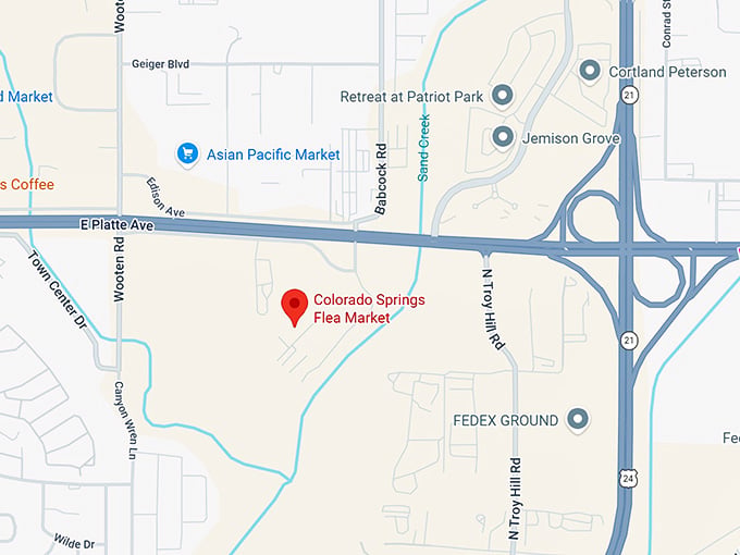 16. colorado springs flea market map