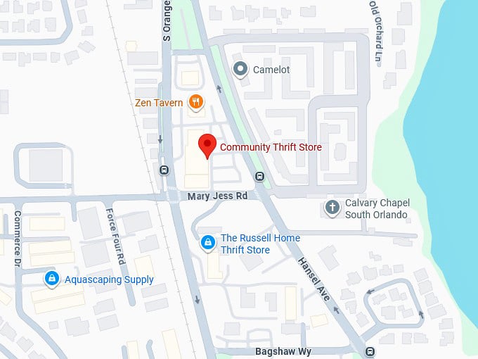 16. community thrift store map