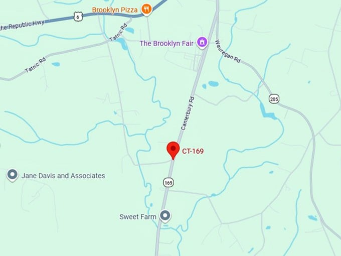 16. connecticut state route 169 map