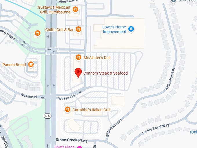 16. connors steak & seafood map